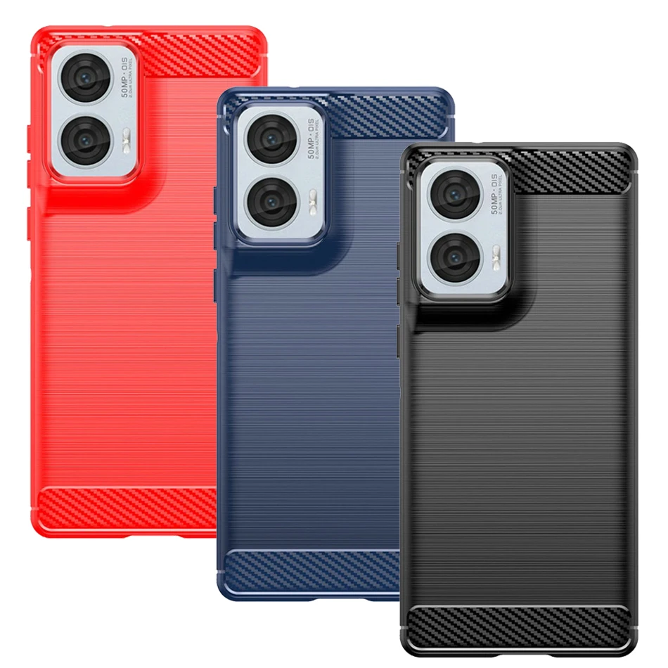 For-Moto-Edge-50-Ultra-X50-Ultra-Anti-Shock-TPU-Gel-Case-Carbon-Brushed ...