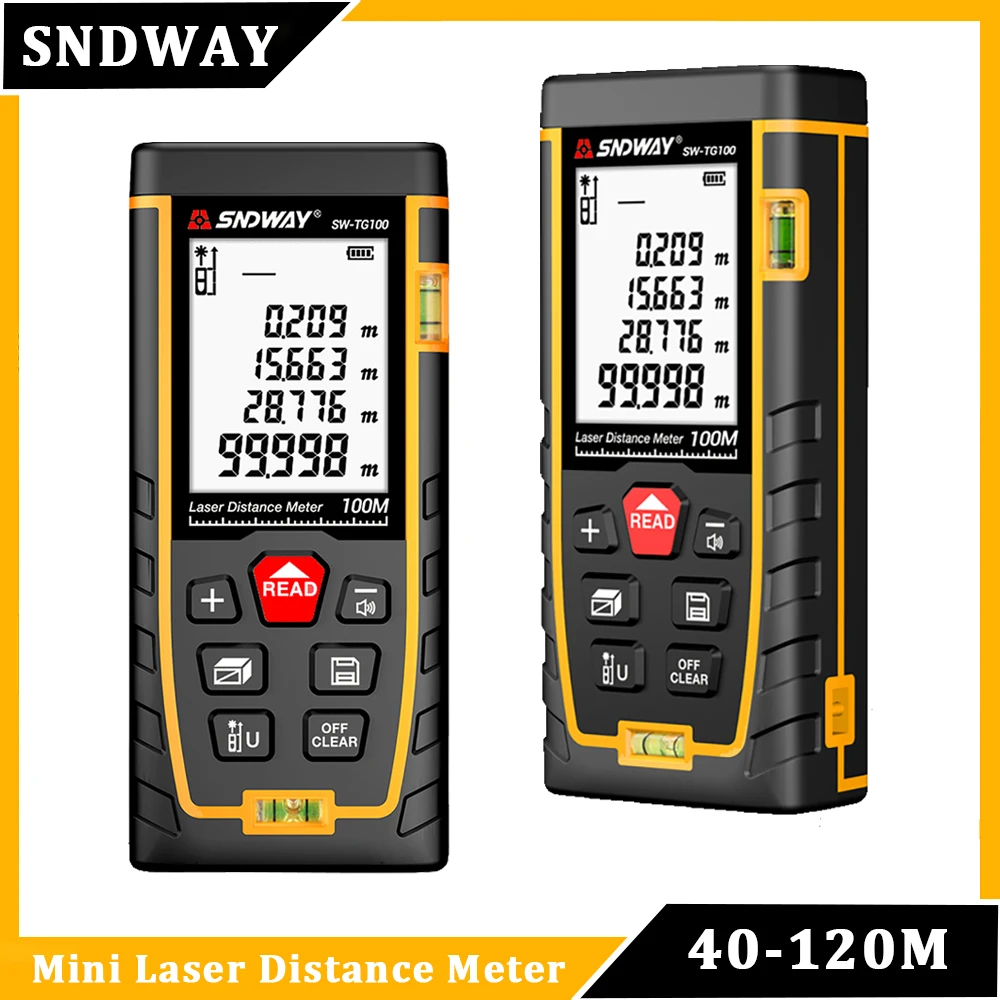 SNDWAY-Mini-Laser-Distance-Meter-40M-120M-Digital-Rangefinder-Laser ...