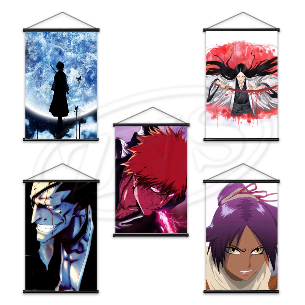 Canvas Bleach Hanging Scrolls | Anime Canvas Wall Art Bleach - Hanging ...
