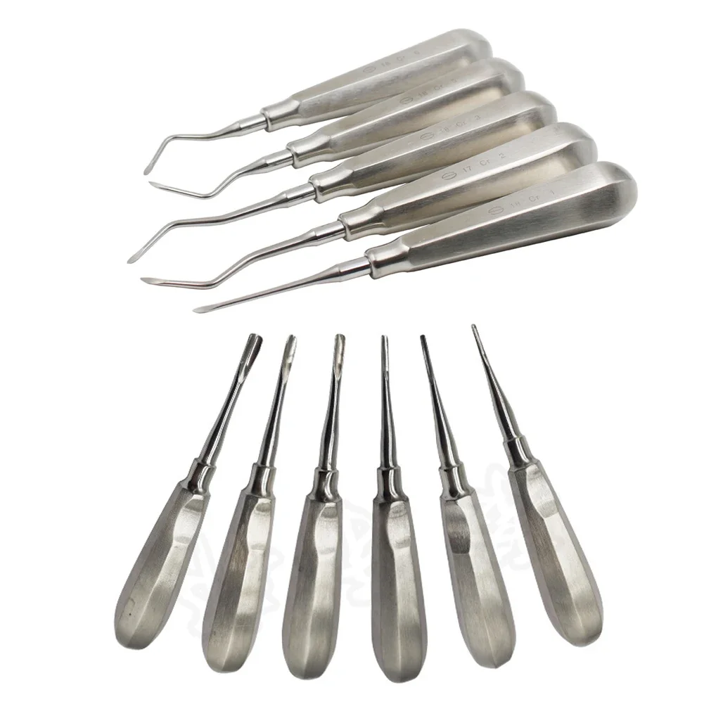 All-Types-Dental-Lab-Root-Lift-Elevator-Set-Tooth-Extraction-Forcep-Straight-Curved-Cryer-Apical ...