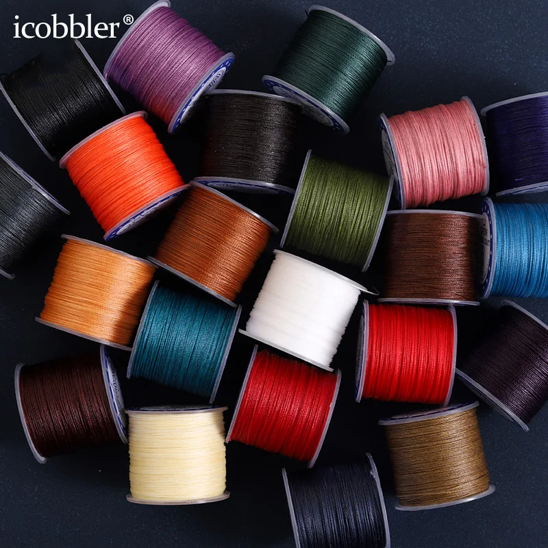 Small Roll Hand Round Wax Thread, Non-splitting 0.4 0.5 0.6mm Polyester ...