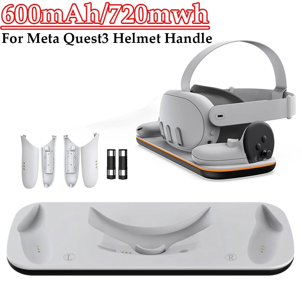 For-Meta-Quest-3-VR-Headset-Controller-Charging-Dock-Wireless-Charging ...