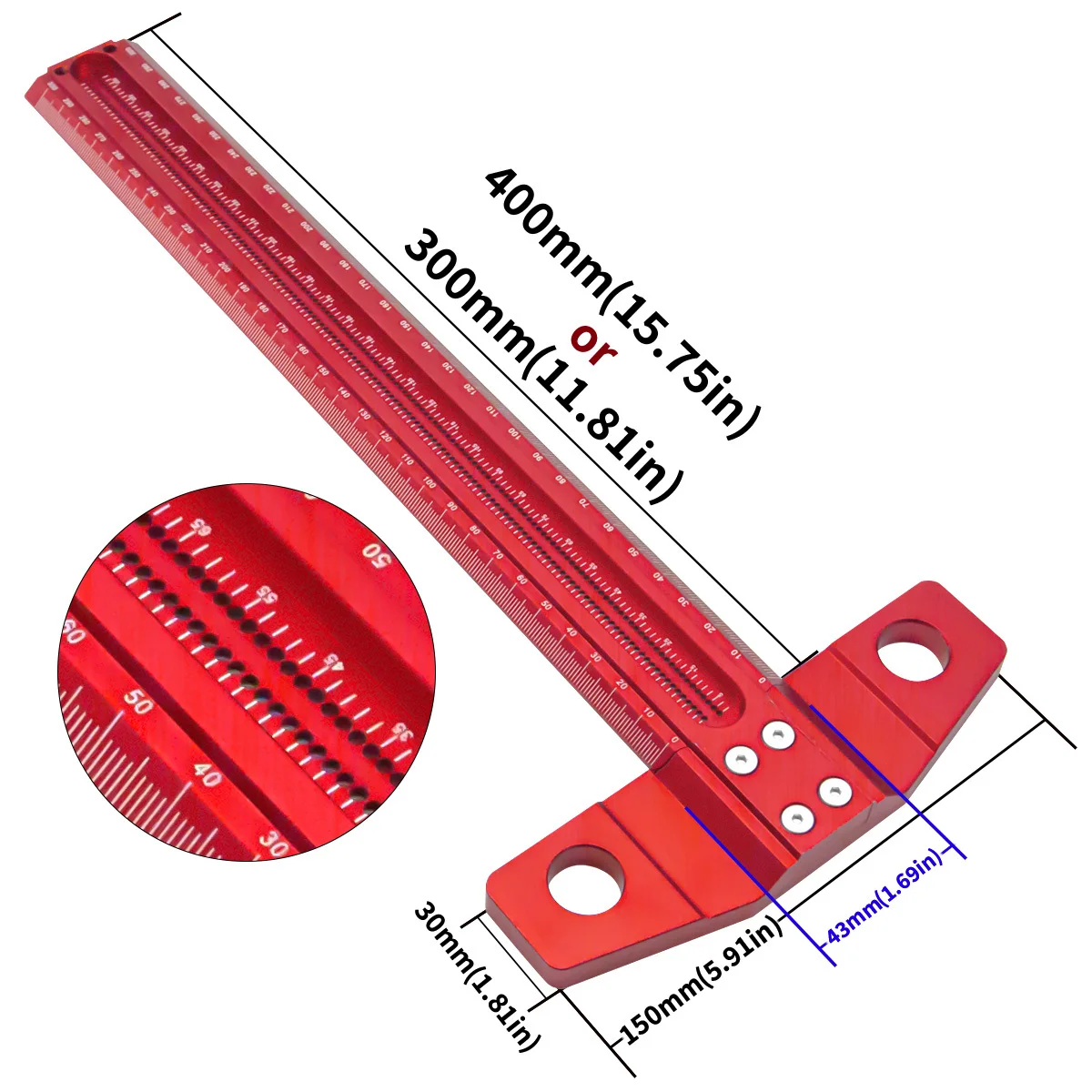 300mm-400mm-T-Ruler-Precision-Marking-Aluminum-Alloy-Woodworking-Scribe ...