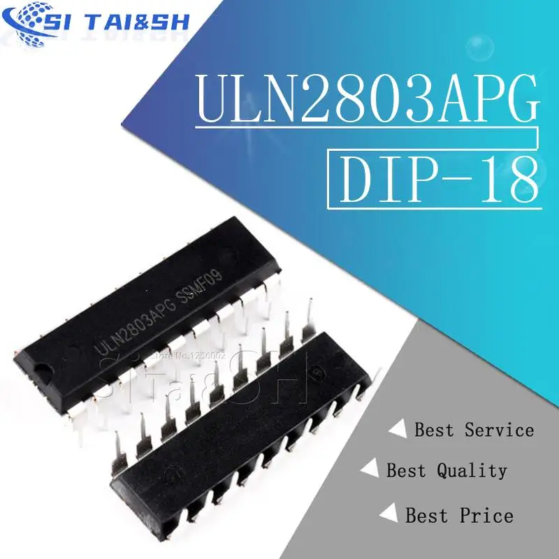 10pcs Uln2803apg Uln2803 Uln2803a Uln2803ap Dip-18 Uln2803an Darlington ...