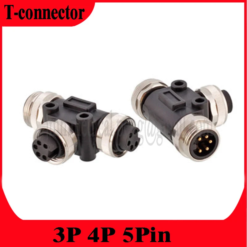 7-8-T-Splitter-Tee-High-Current-Connector-3P-4P-5P-Waterproof-Plug-with ...