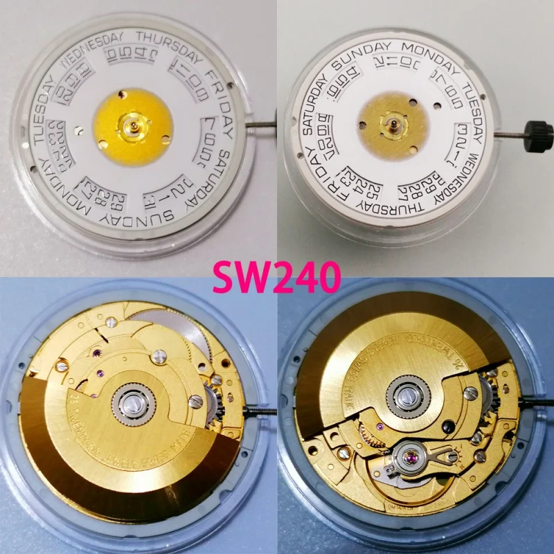 original SW240 watch automatic mechanical movement gold up and down ...