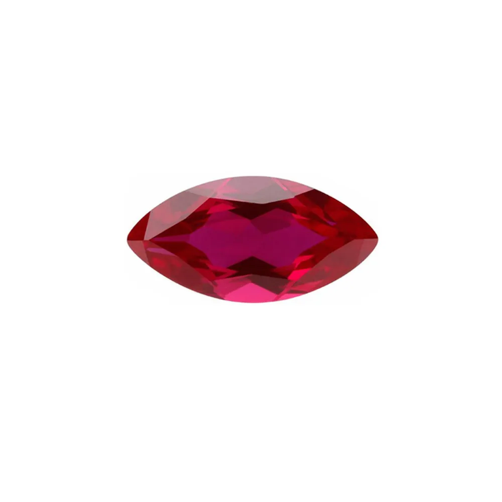 Ruby Marquise Cut Gemstone Faceted Ruby Gem Multiple Sizes to Choose ...