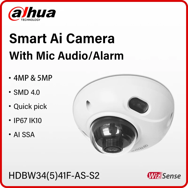 Dahua Smart Ai Mini Camera 4MP 5MP WizSense Waterproof Starlight Dome ...