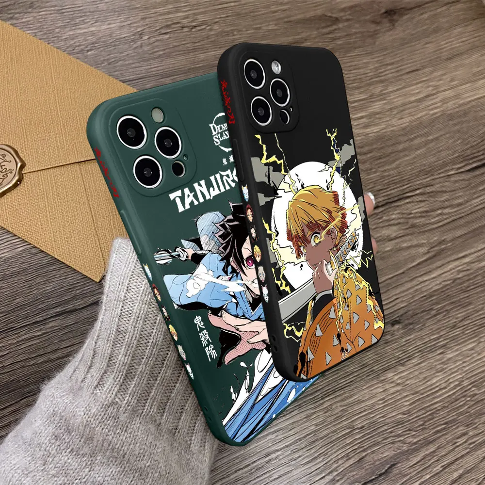 Tanjirou-funda-de-tel-fono-Zenitsu-Demon-Slayer-para-Xiaomi-13-13T-12T ...