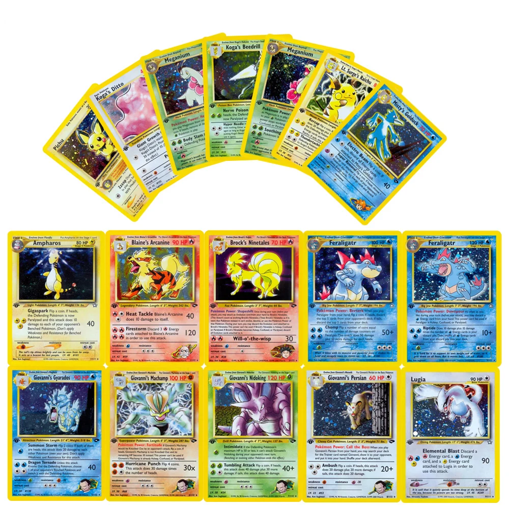 Pok-mon-Neo-Genesis-Series-Flash-Cards-Feraligatr-Giovanni-pouvez-vous ...