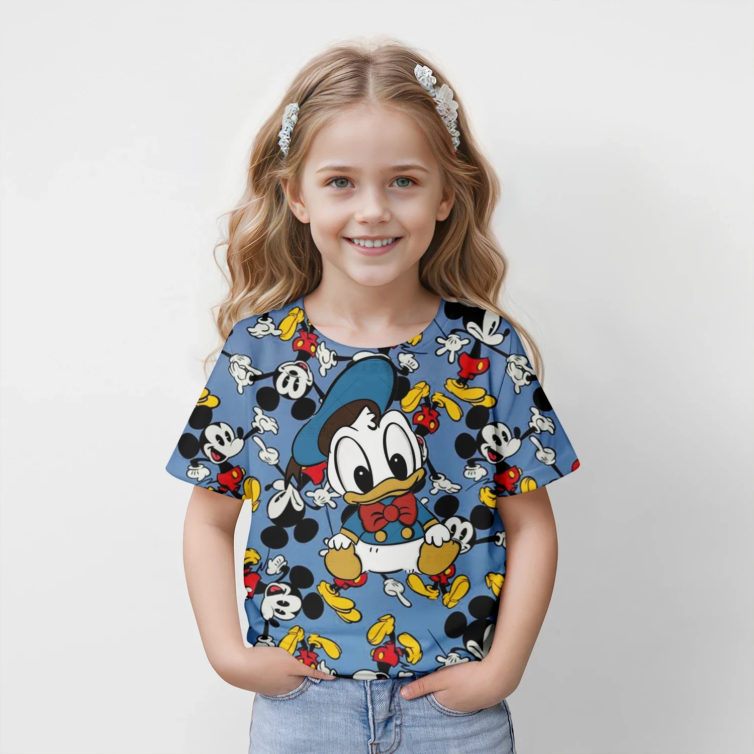 Camiseta-con-estampado-3d-de-Donald-Disney-para-ni-a-ropa-de-fiesta ...