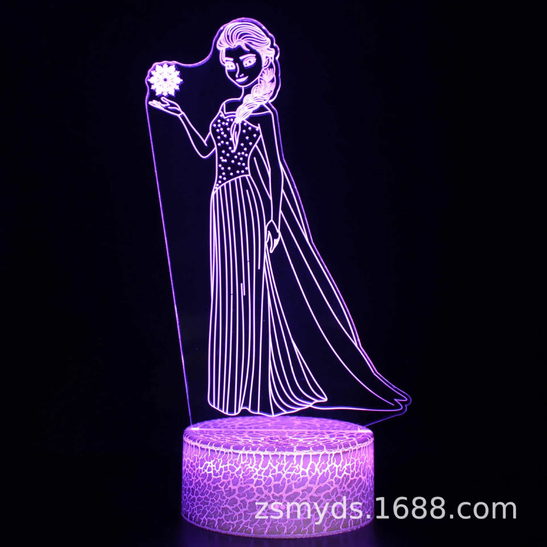 Disney-Anime-Frozen-Series-Princess-Elsa-3D-Night-Light-Creative ...