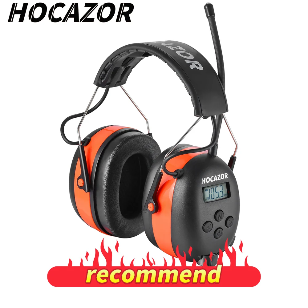 Hocazor Bluetooth Muffs Am/fm Radio Headphones Hearing Protection ...