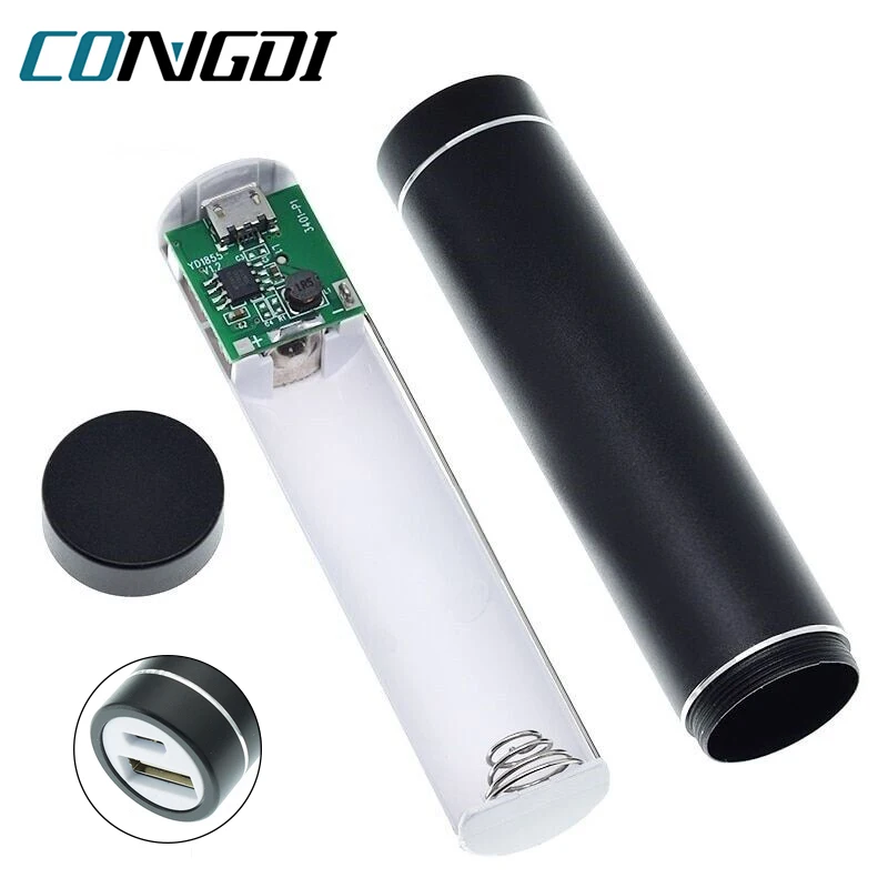 Mini-18650-Power-Bank-Case-DIY-Kit-5V-1A-USB-Output-Alloy-Detachable ...