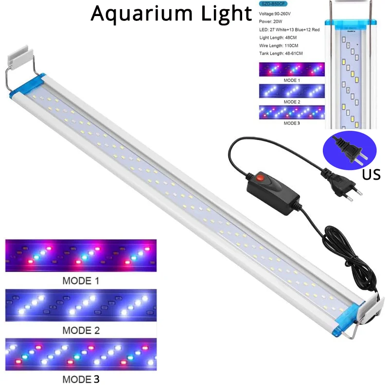 Luz-Led-para-acuario-l-mpara-para-acuario-con-Clip-Extensible-delgado ...