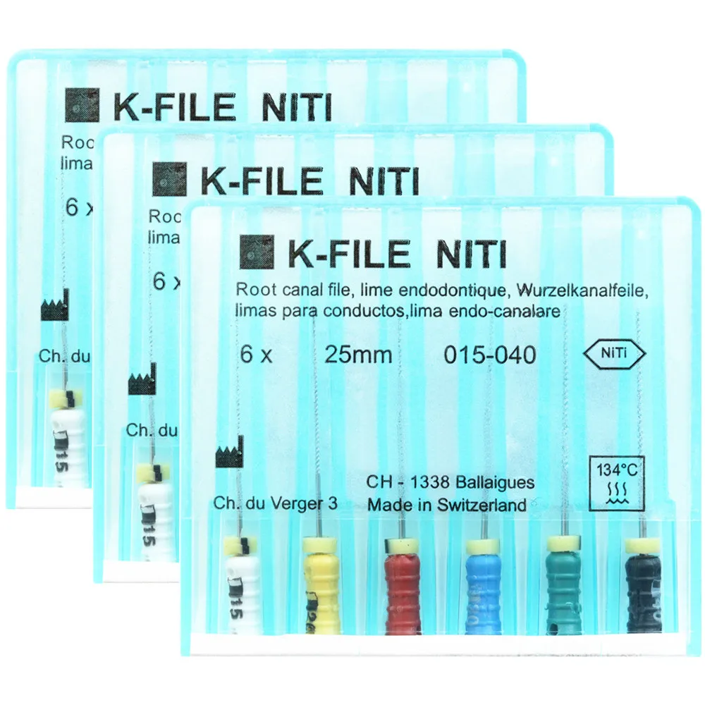 3-Packs-21-25mm-Dental-K-FILE-NiTi-Flexible-Endo-Root-Canal-K-Files ...