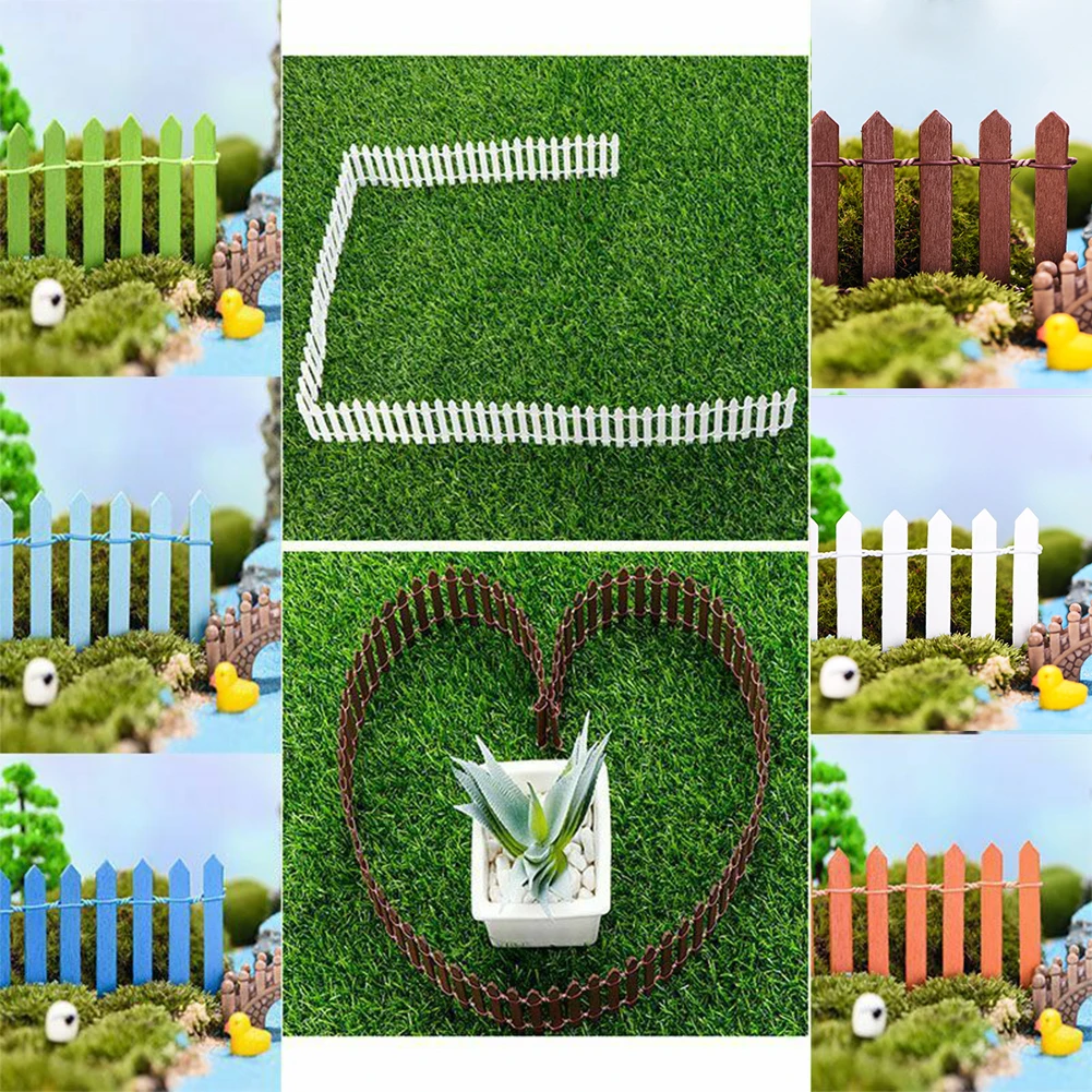 DIY-Fairy-Garden-Kit-Wood-Fence-Accessories-Decor-Miniature-Terrarium ...