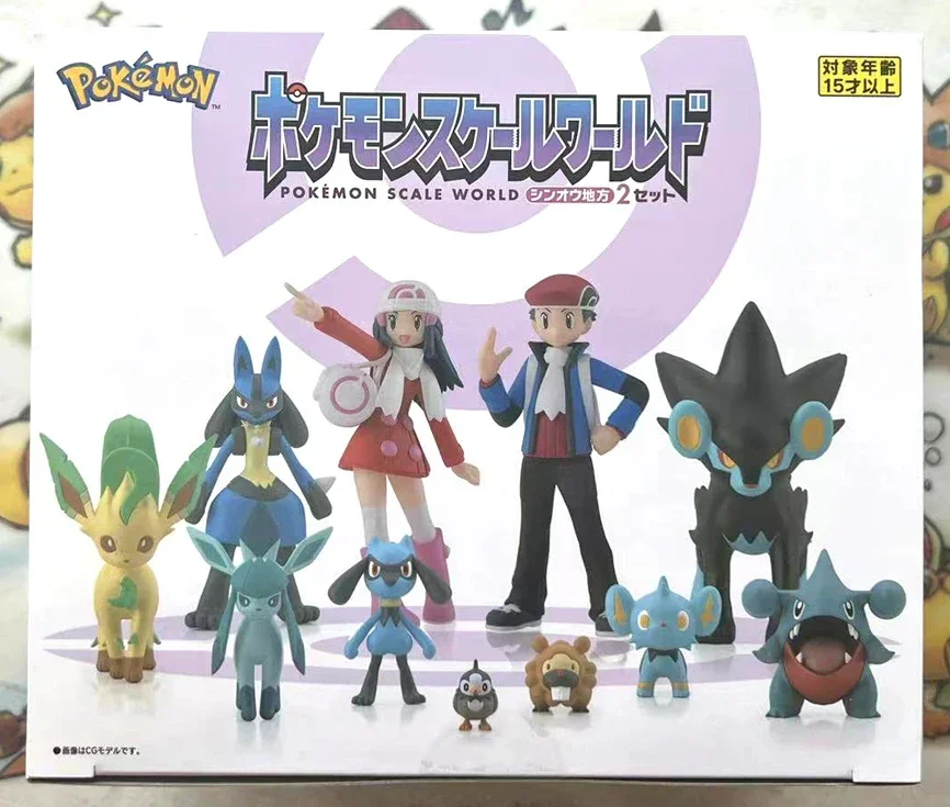 Bandai-figuras-de-acci-n-de-Pok-mon-Sinnoh-Riolu-Lucario-lego-Leafeon ...