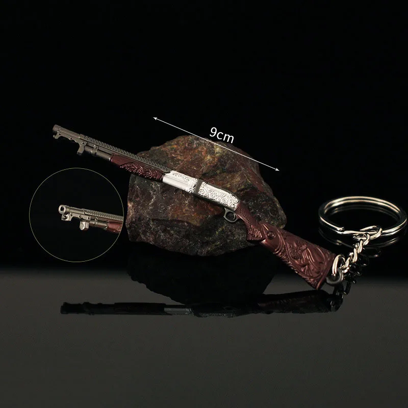 9cm-Mini-Gun-Model-Keychain-M1897-Model-Jewelry-Weapon-Metal-Pendant ...