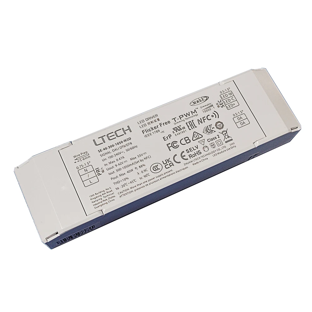 12W-100-500mA-20W-100-700mA-30W-200m-800mA-40W-300mA-1050mA-DALI-2 ...