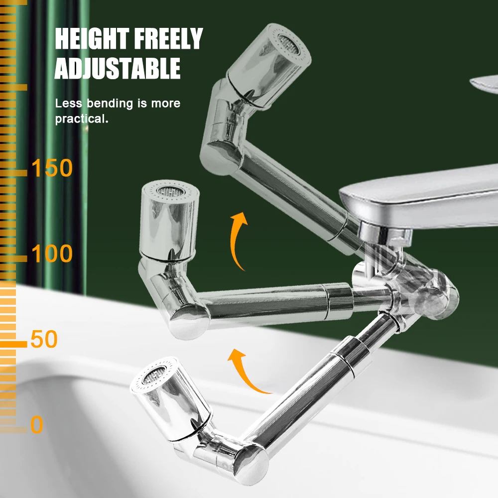 Metal 1440 Rotation Retractable Faucet Aerator Robot Arm Bubbler For ...