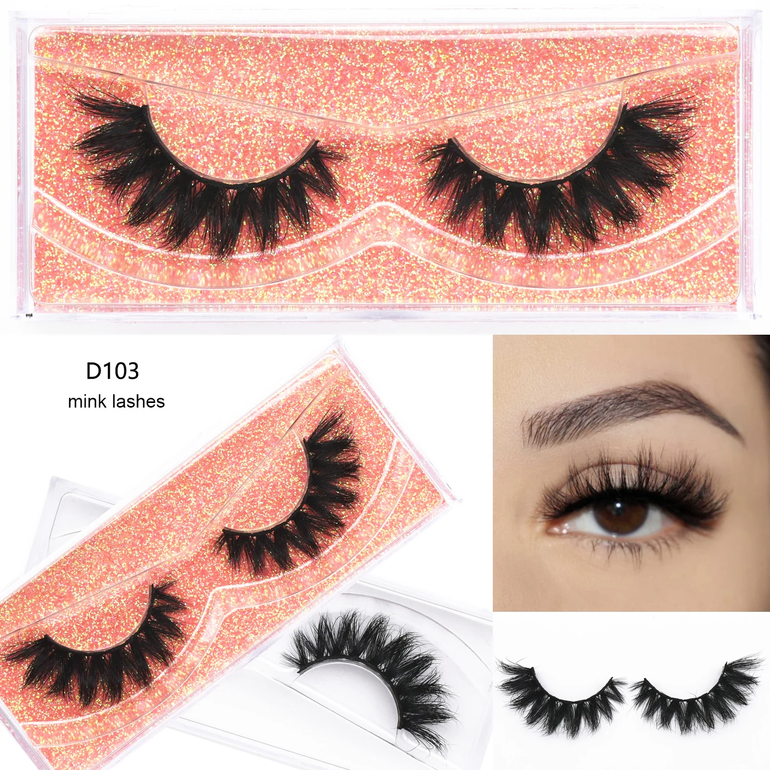 D103-Eyelashes-KEKEBAICHA-Mink-Lashes-Crisscross-3D-Lashes-Upper-Lashes ...
