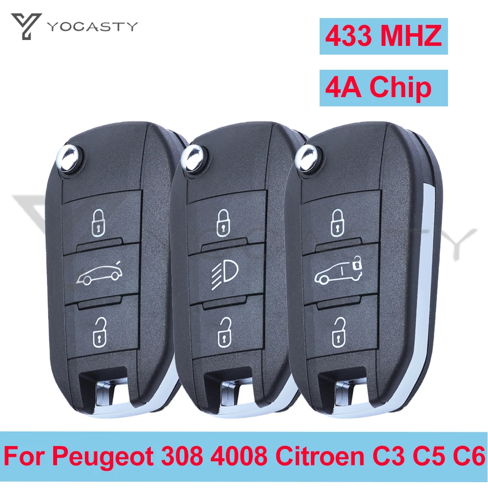 YOCASTY-4A-ip-Flip-uzaktan-katlan-r-araba-anahtar-433-MHZ-HU83-VA2-b-ak ...