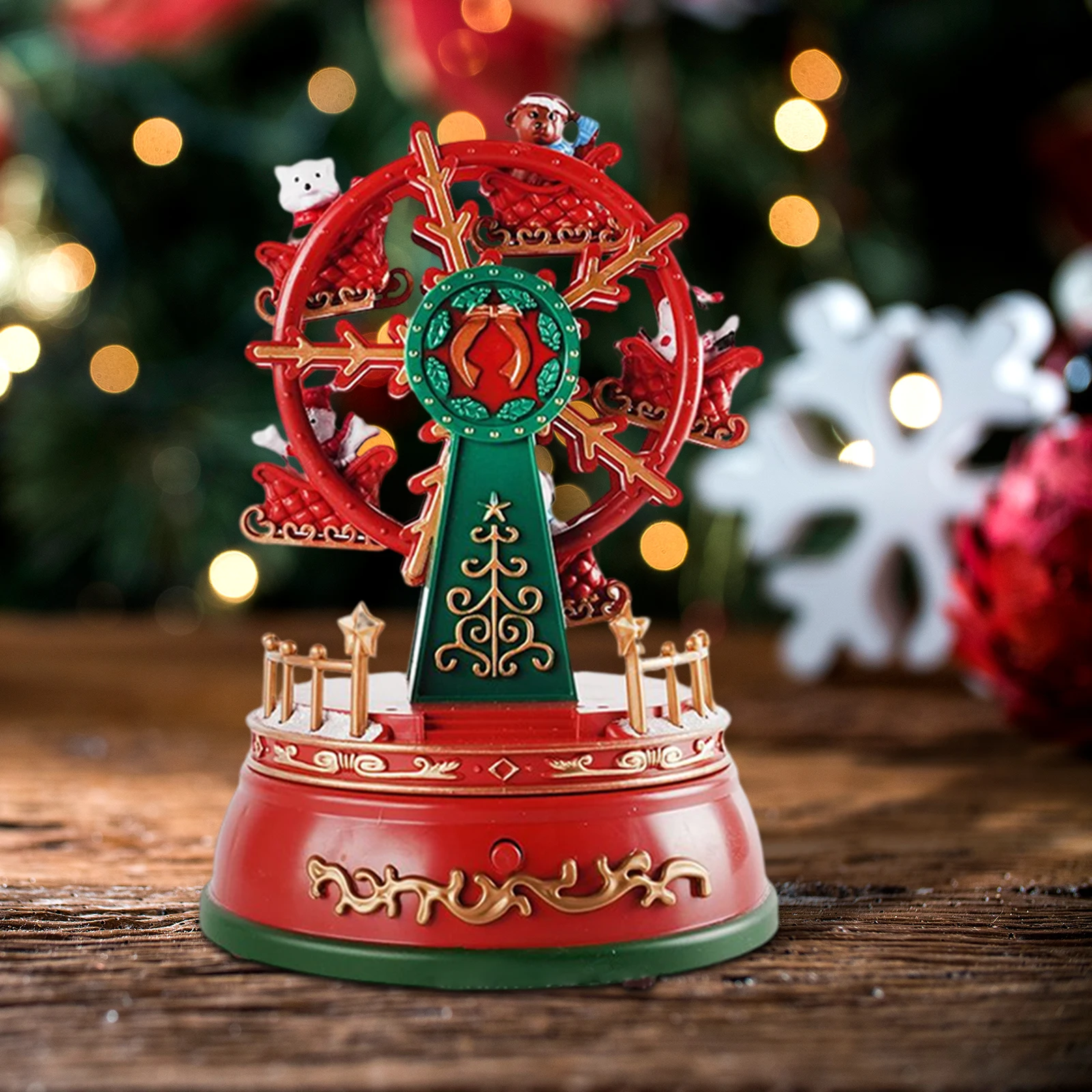Christmas-Music-Music-House-Carousel-Ferris-Wheel-Glow-Rotating-Wheel ...