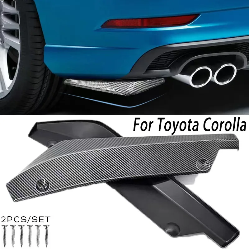 Rear-Bumper-Lip-Wrap-Angle-Diffuser-Side-Splitter-Canard-Spoiler-For ...