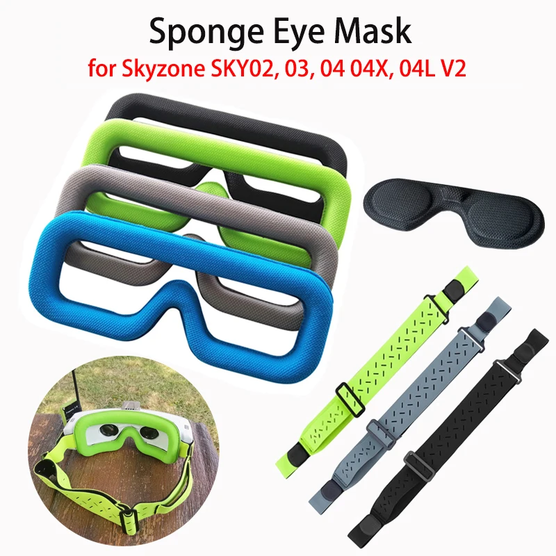For-Skyzone-SKY04X-SKY04L-V2-FPV-Goggles-Sponge-Foam-Padding-Eye-Mask ...