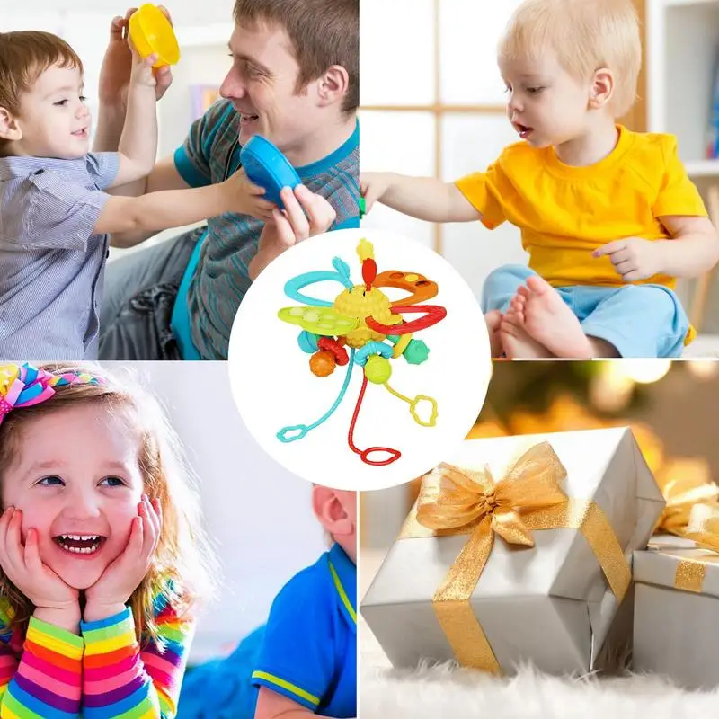 Montessori Sensory Development Baby Toys Pull String Finger Grasp ...