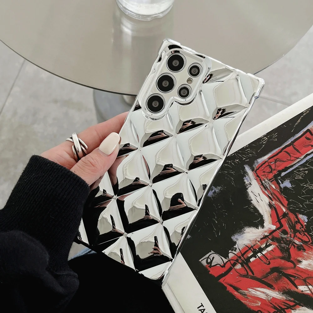 Samsung Galaxy S22 Ultra Case Luxury | Samsung S22 Ultra Silver Case ...