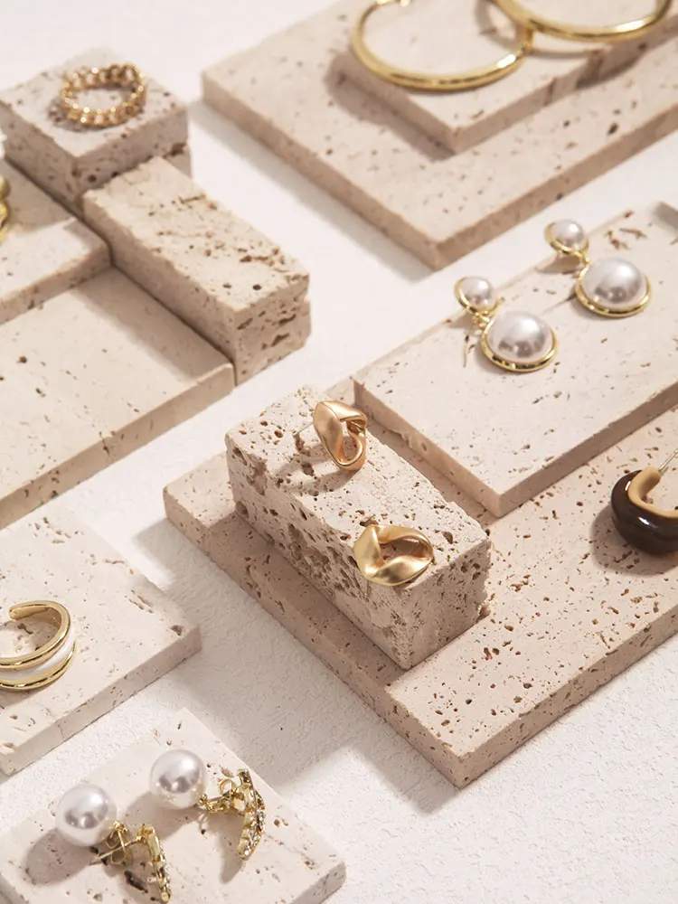 Holes-Stone-Natural-Stone-for-Jewelry-Creative-Photography-Retro ...