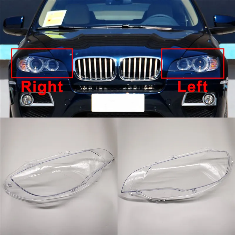 For-BMW-X6-E71-2008-2009-2010-2011-2012-2013-2014-Headlights-Cover ...