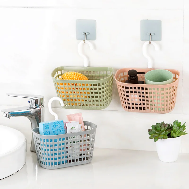 Storage-Baskets-Hanging-Baskets-Household-Shower-Storage-Wall-Hanging ...