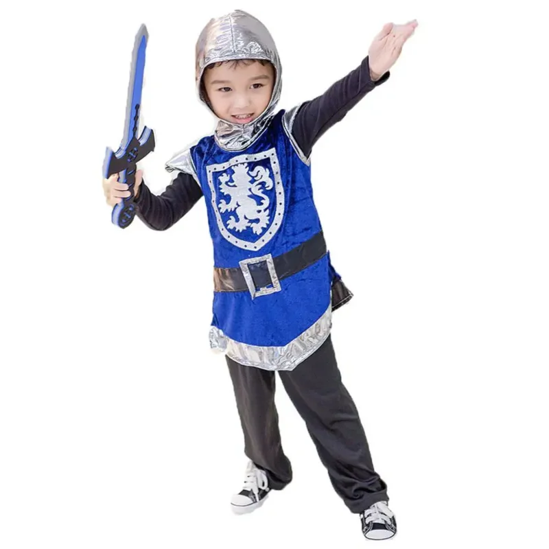 Kid-Boys-Medieval-Knight-Warrior-Sword-Costume-Infant-Lancelot-Cosplay ...