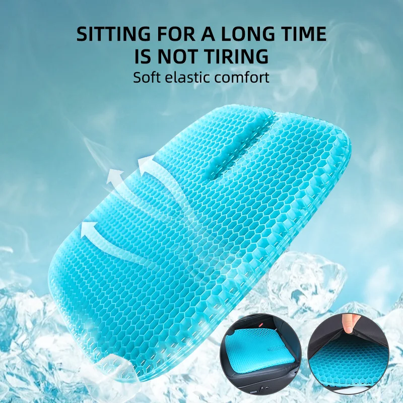 TPE-Gel-Cushion-Honeycomb-Egg-Cushion-Double-Square-Office-Breathable ...