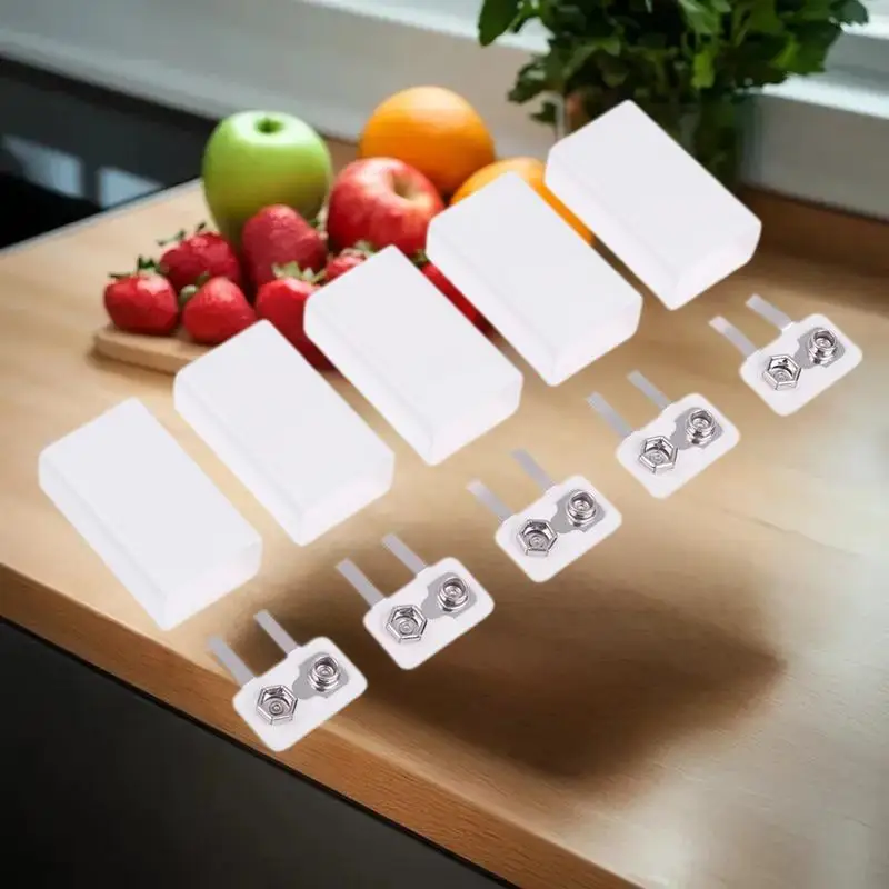 1/5/8Pcs 9V Type-C Battery Case 6F22 Lithium Battery Storage Box Square ...