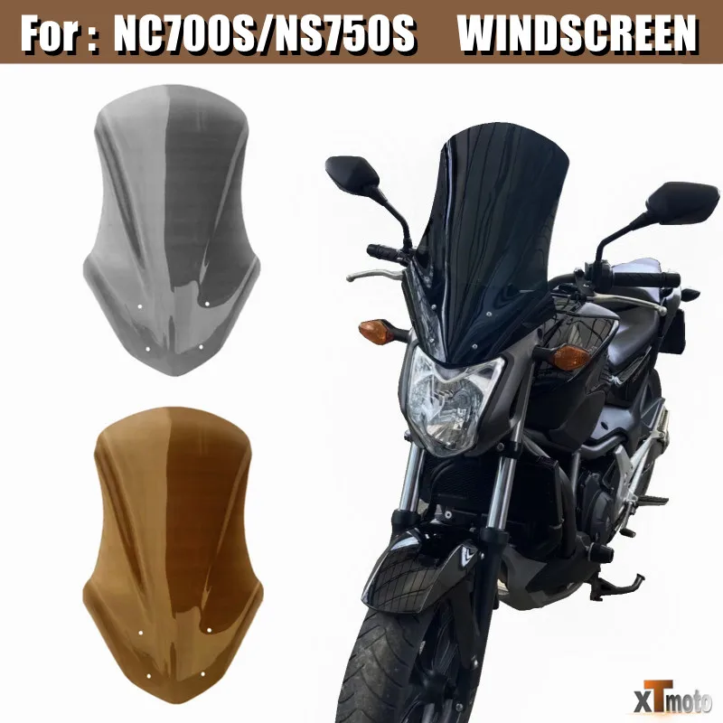 Motorcycle-Windshield-ABS-Plastic-Windscreen-60CM-Height-For-Honda ...