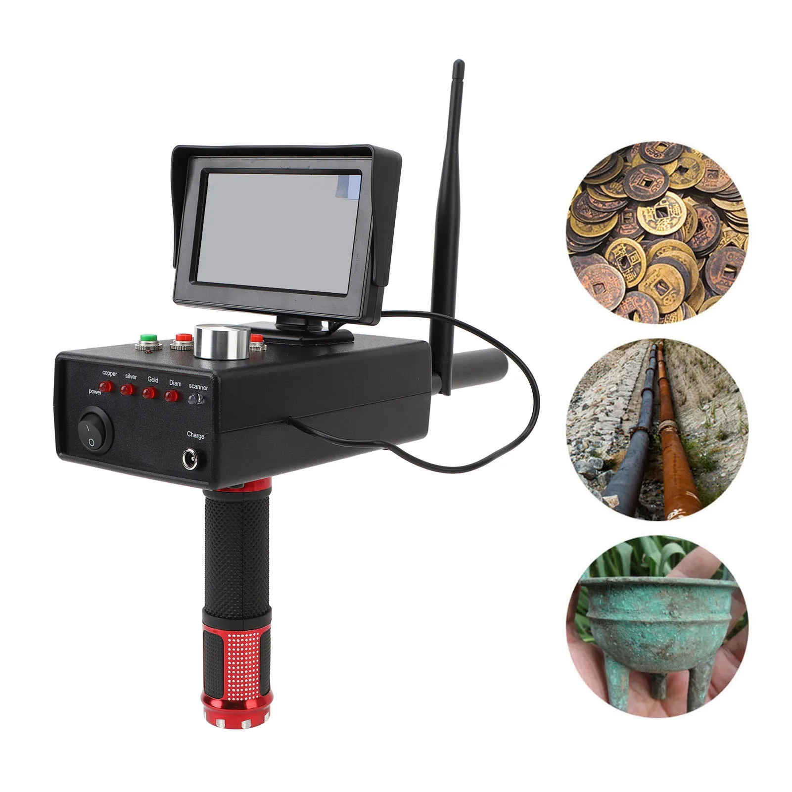 Metal-Detector-with-Display-Screen-25m-Depth-1200m-Range-Sensitive ...