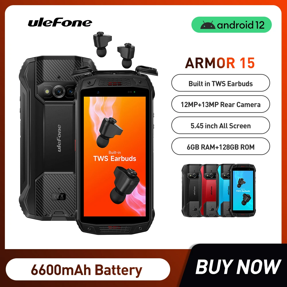 Ulefone-Armor-15-Rugged-Phone-Android-12-Smartphone-6600mAh-128GB-NFC-2 ...
