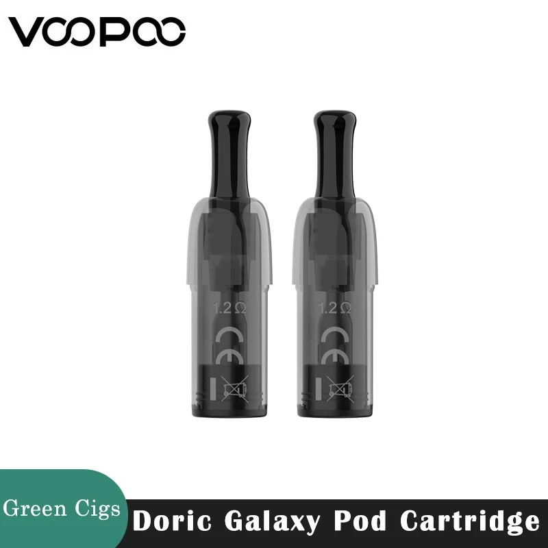 2Pcs/pack Original VOOPOO Doric Galaxy Pod Cartridge 2ml with 1.2ohm ...