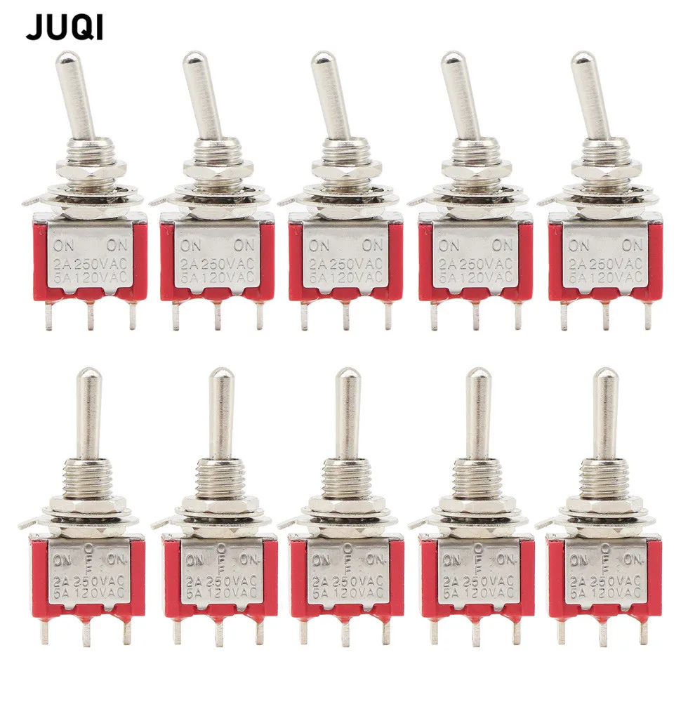 5-10PCS-MTS-102-Red-3-PINToggle-Switch-Mini-Switches-2-3-Position-6MM ...