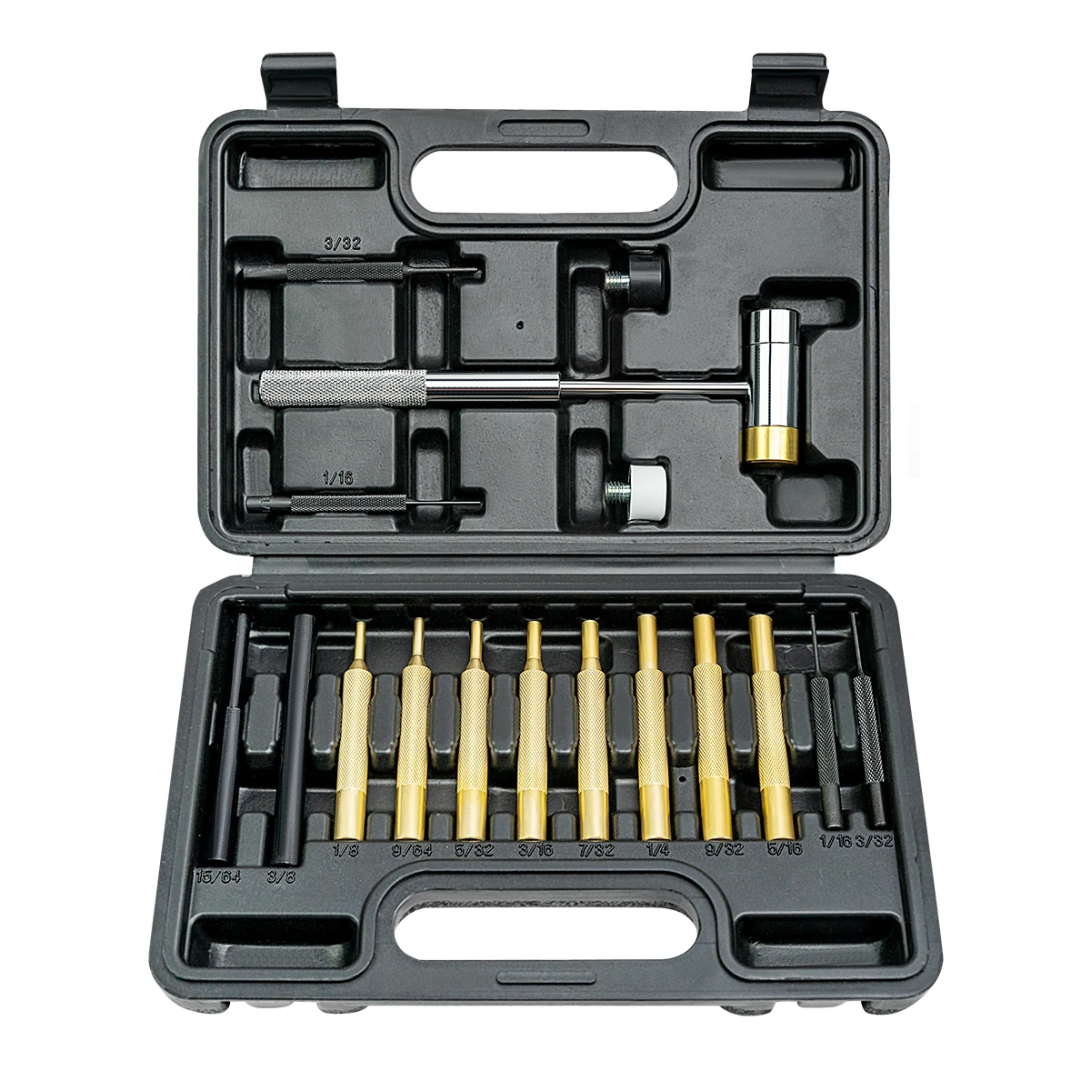 19 Pcs Roll Pin Punch Set, Gunsmithing Punch Tools, Made Of Solid ...