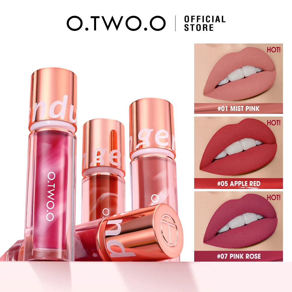 O-TWO-O-Lipstick-Lip-Gloss-Makeup-Waterproof-Velvet-Non-stick-Cup-8 ...