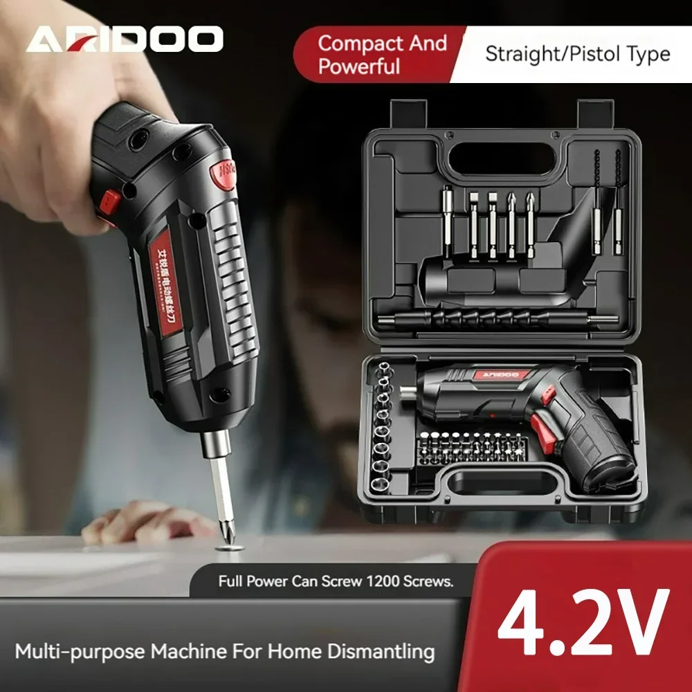 Small And Powerful Battery Screwdriver Rechargeable 4.2V 6Nm 1300mAh ...