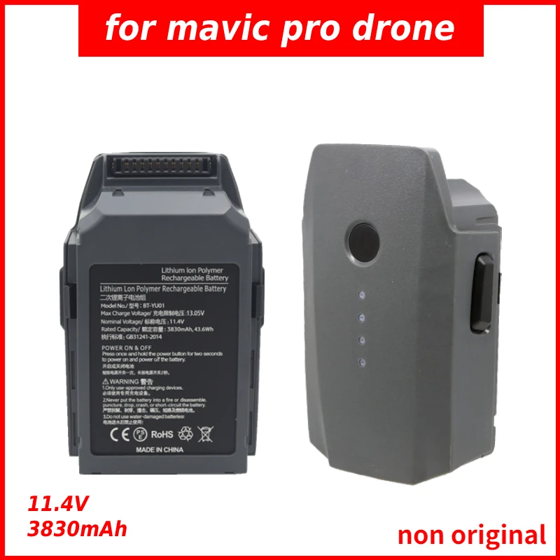 Smart Battery Compatible with mavic pro Drone Flight Accessory (3830mAh ...