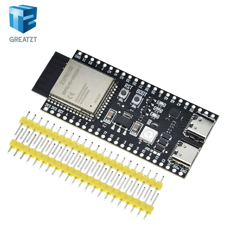 ESP32 / ESP32-S3 WiFi+Bluetooth Internet Of Things Dual Type-C Development Board Core Board ...