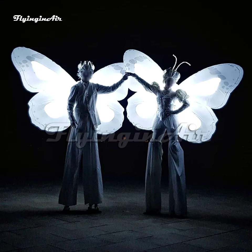 Beautiful-Parade-Performance-White-Wearable-Infflatable-Butterfly-Wings ...