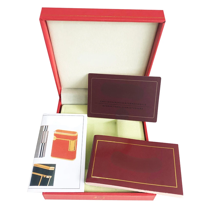 Classic Red Cigarette Lighter Gift Box With Handbook Pack For Men Gift ...